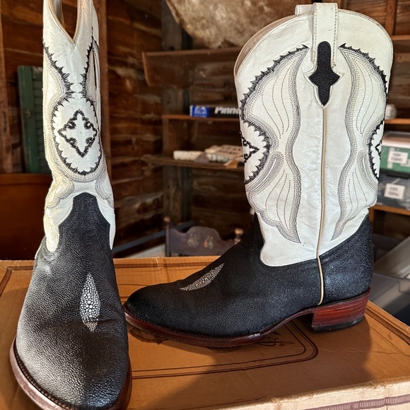 Ferrini | Shoes | Ferrini Black And White Mens Boots D | Poshmark